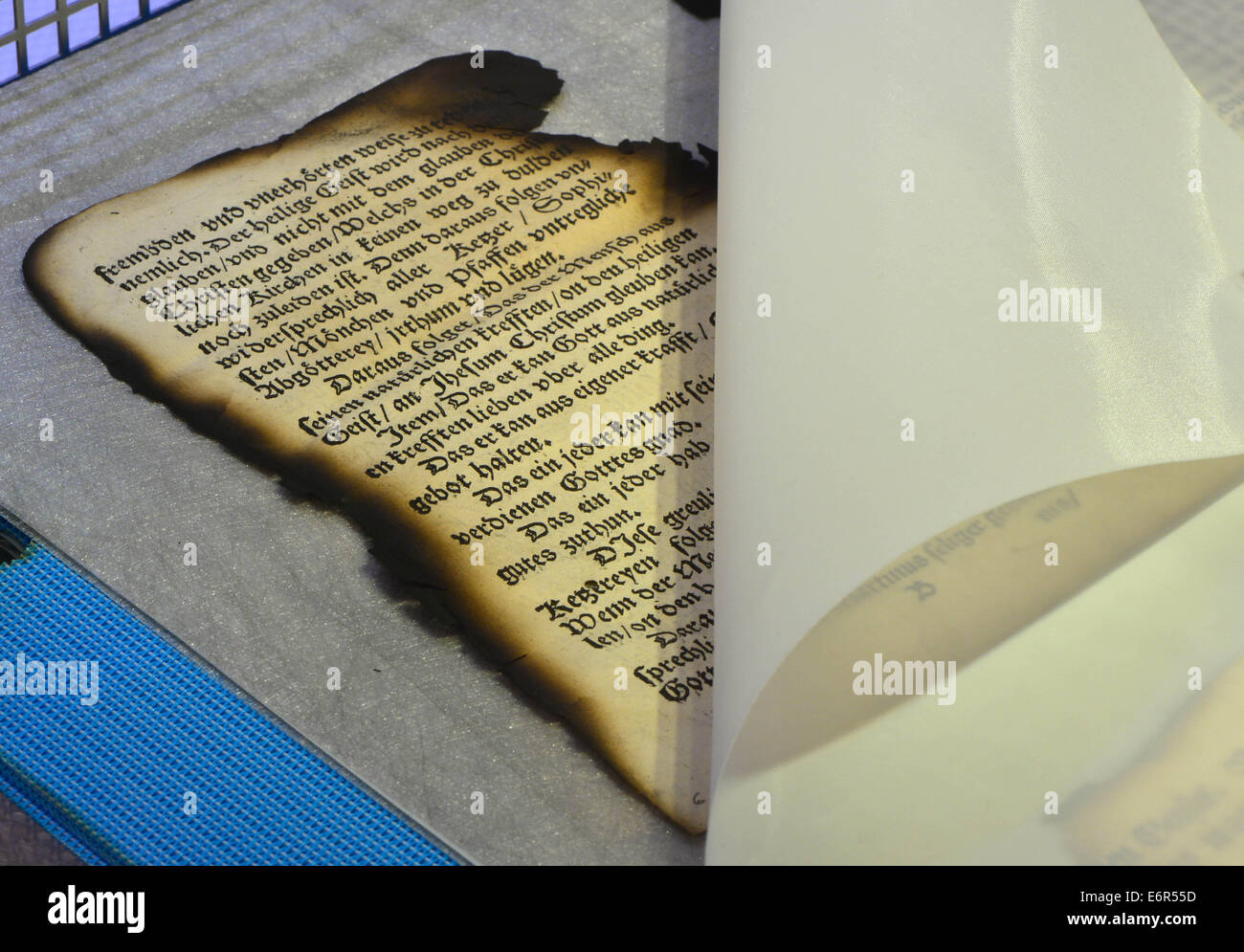 The restoration process of damaged books from the fire night is on ...