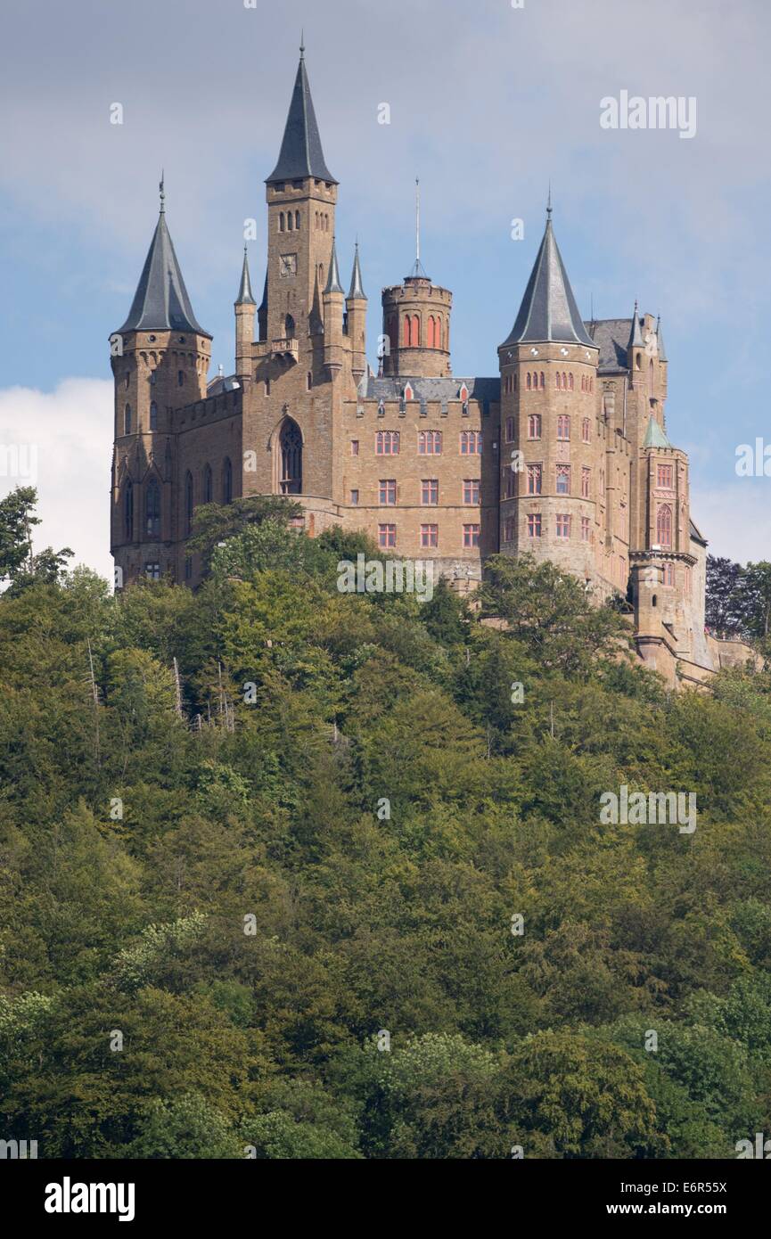 A view of Hohenzollern castle in Bisingen, Germany, 22 August 2014 ...