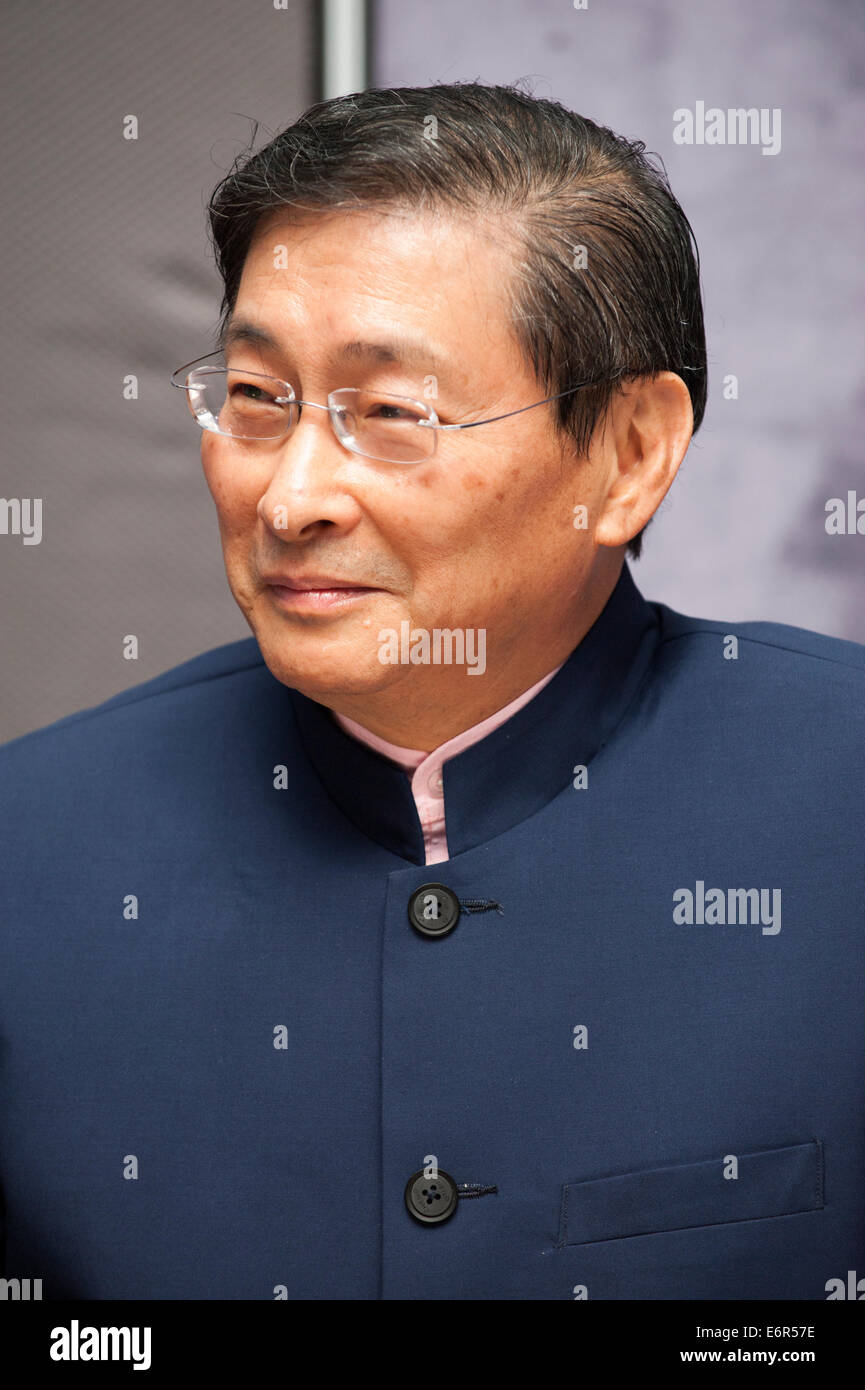 Taipei. 29th Aug, 2014. Mr. Chang An-lo, AKA “White Wolf”, leader and ...