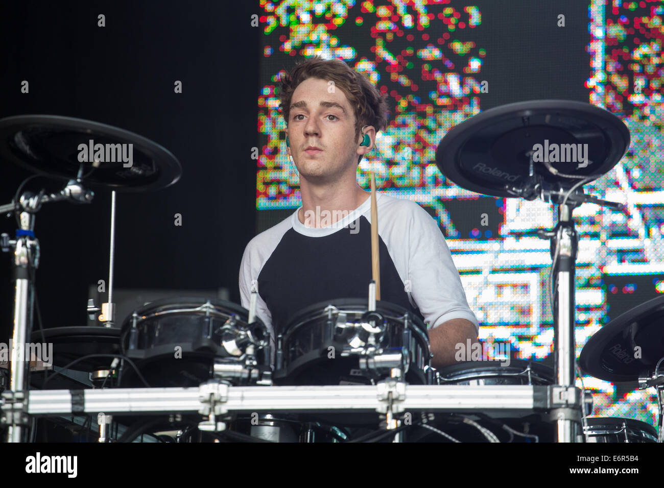 Clean Bandit performs live on the Main Stage at Kendal Calling 2014 ...