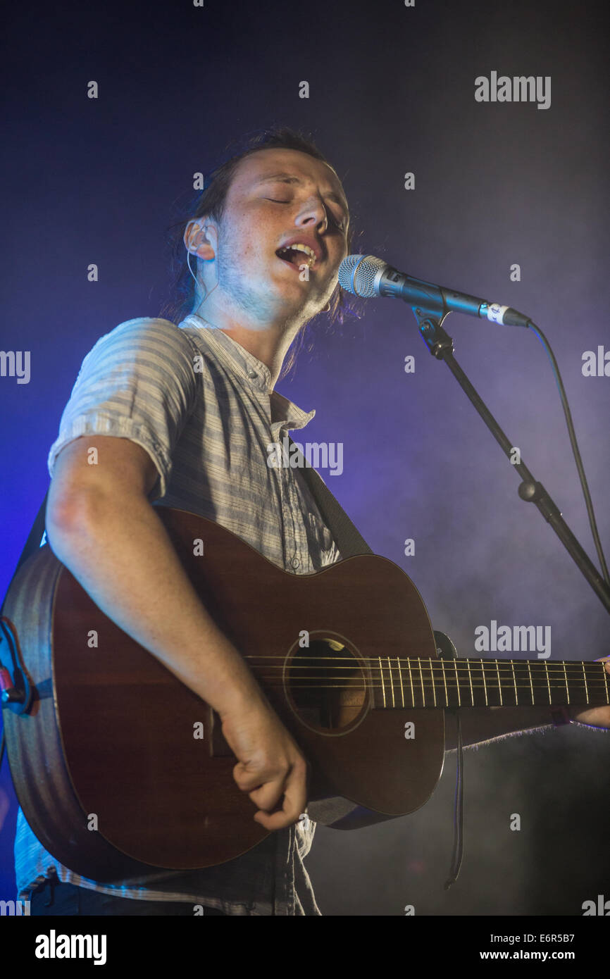 Lewis Watson performs live on the Main Stage at Kendal Calling 2014 ...