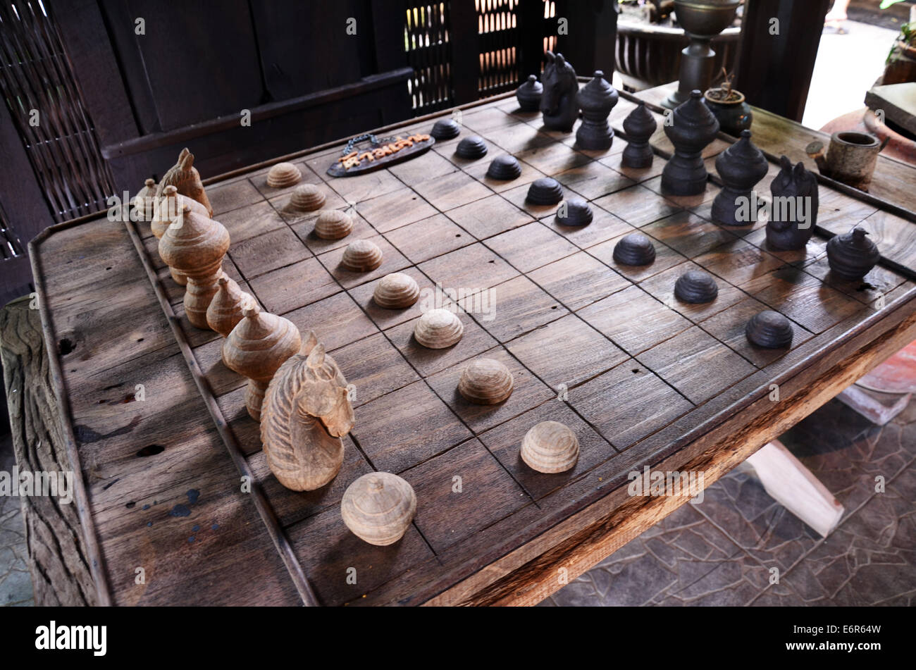 Chess thai style Stock Photo - Alamy