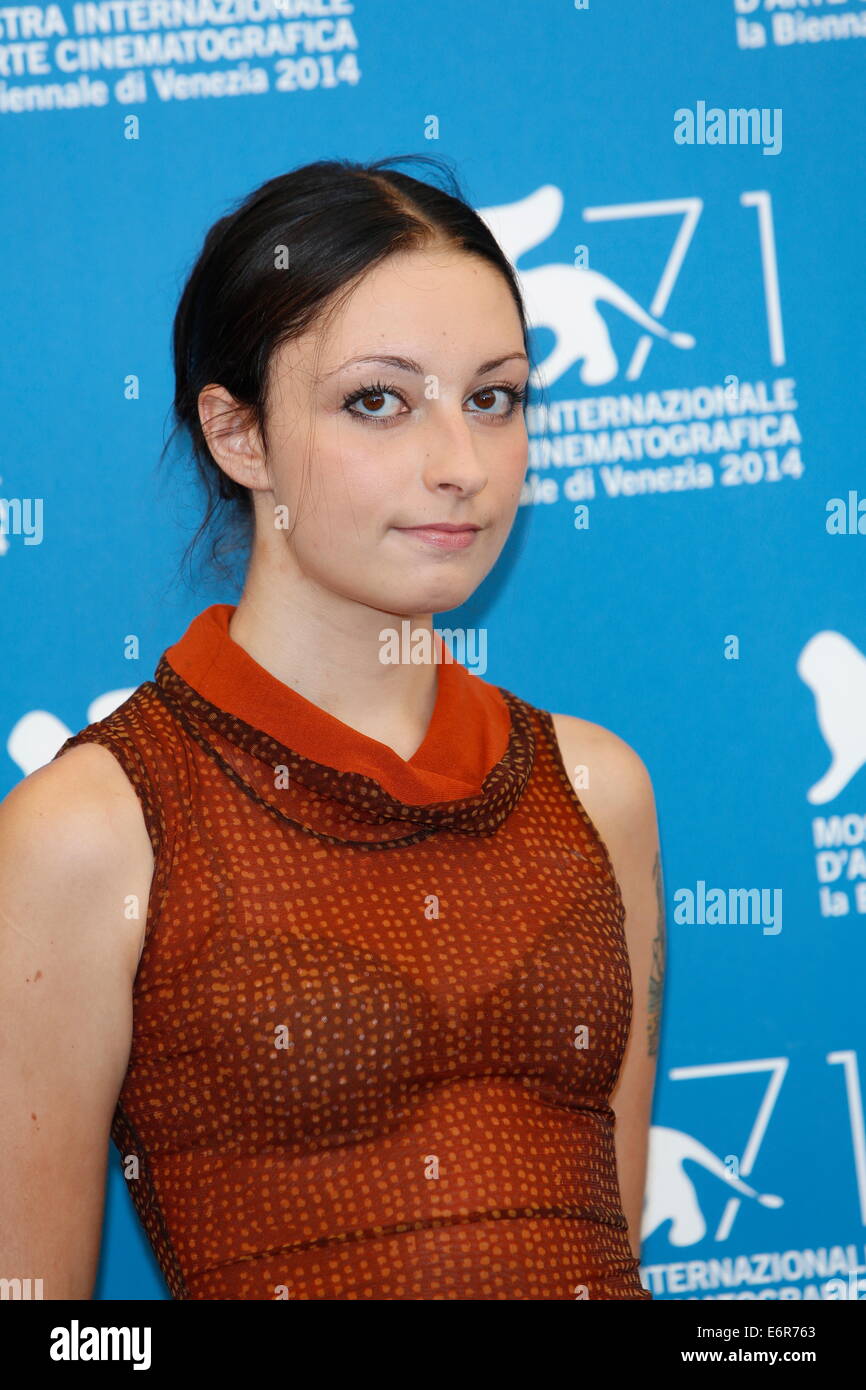Venice, Italy. 29th Aug, 2014. Actress Arielle Holmes poses at the ...