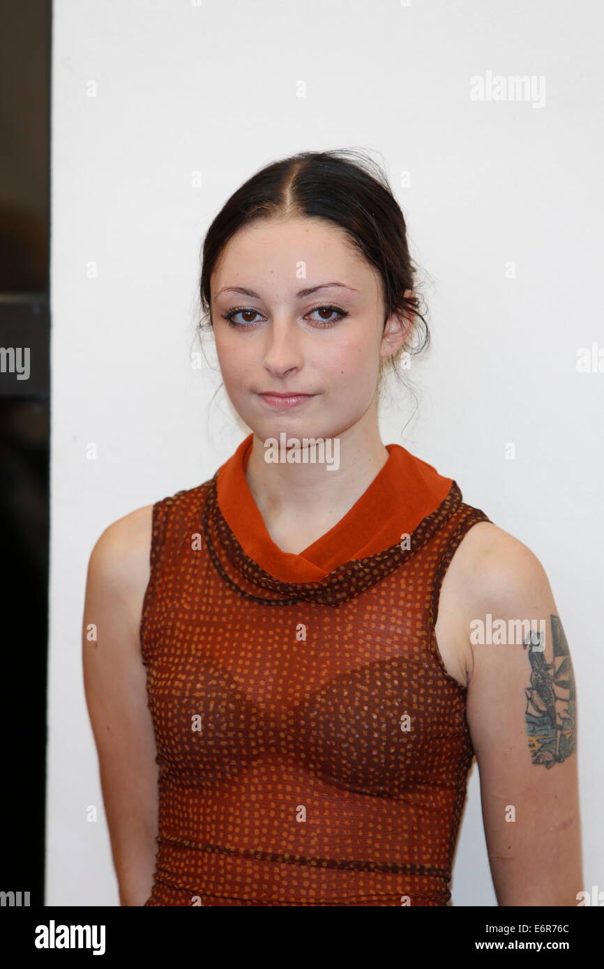 Venice, Italy. 29th Aug, 2014. Actress Arielle Holmes poses at the ...