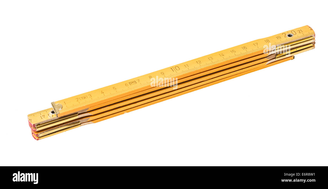 Meter stick and ruler Cut Out Stock Images & Pictures - Alamy