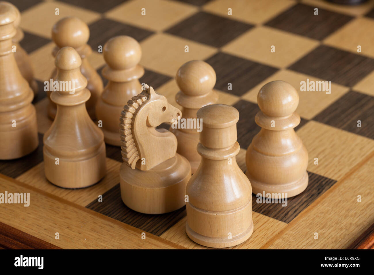 Close up Shot Of Chess Board And Figures Stock Photo - Alamy