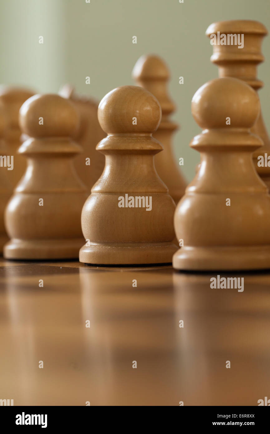 Close up Shot Of Chess Board And Figures Stock Photo - Alamy