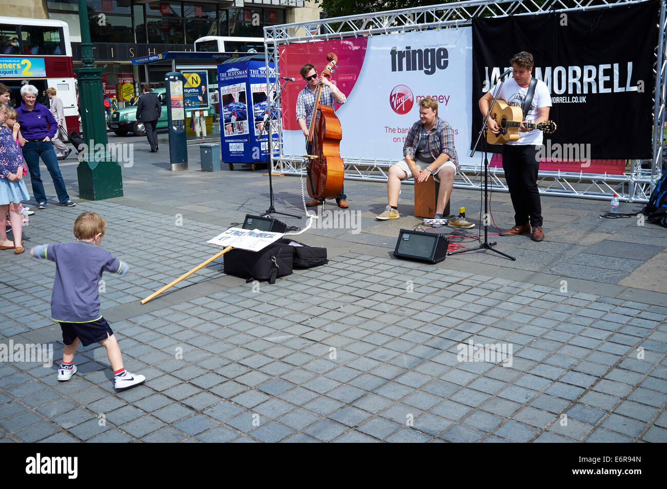 Small boy dancing to band hi-res stock photography and images - Alamy