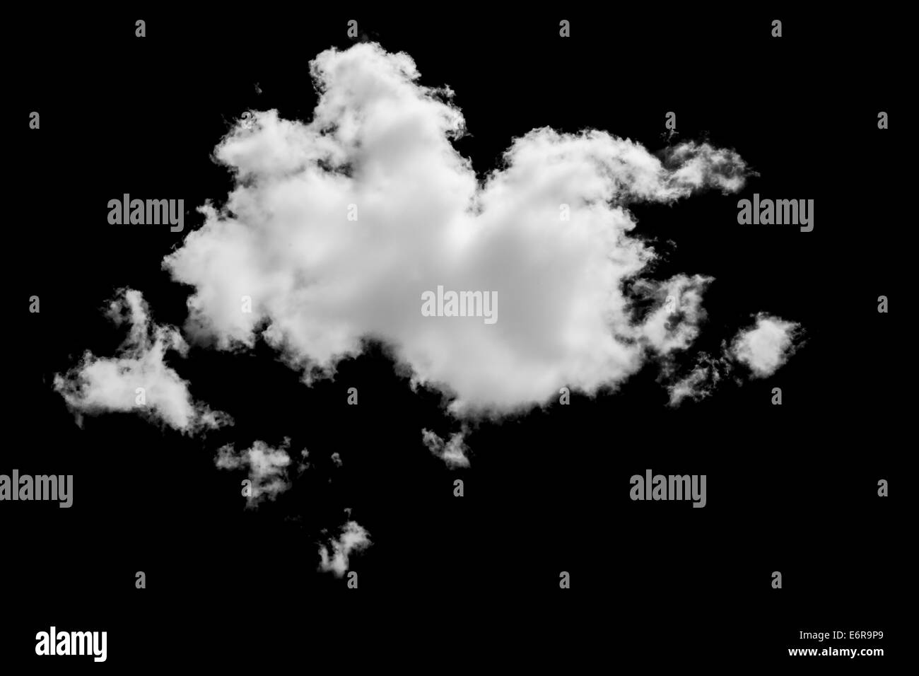 Set of isolated clouds over black. Design elements Stock Photo - Alamy