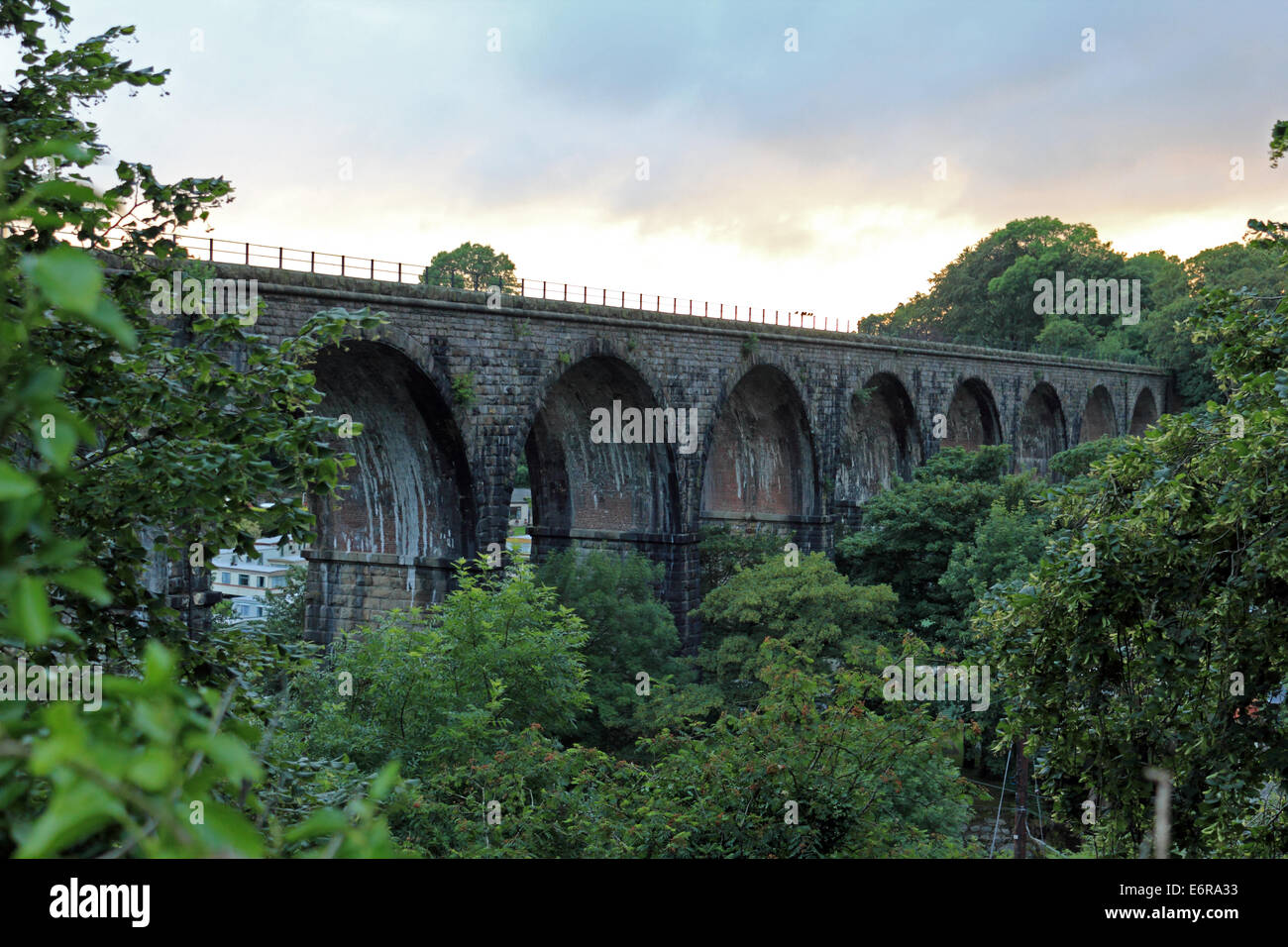 Ingleton disused railway viaduct, North Yorkshire, England, UK Stock ...