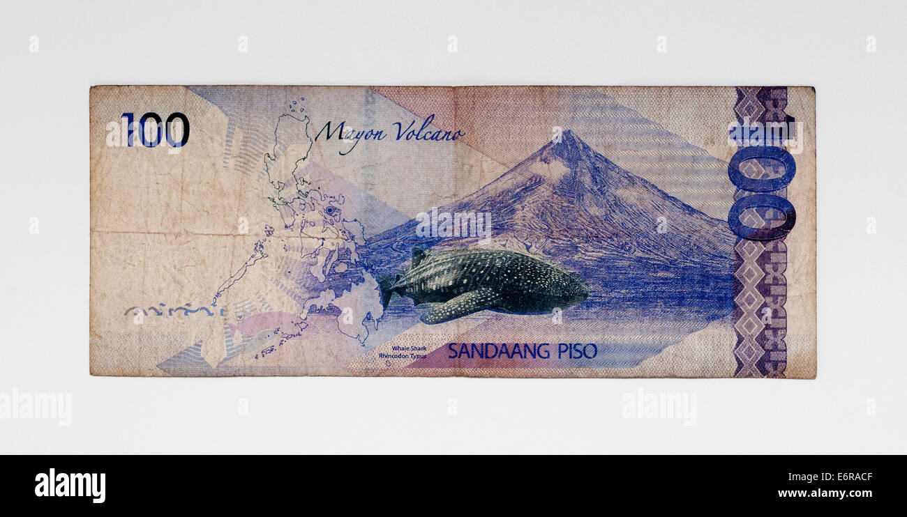 Philippines 100 One Hundred Piso Bank Note Stock Photo - Alamy