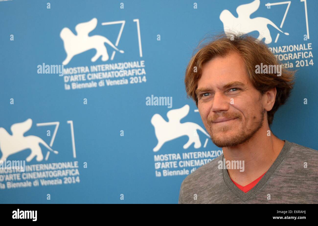 Venice. 29th Aug, 2014. Actor Michael Shannon poses during the photo ...