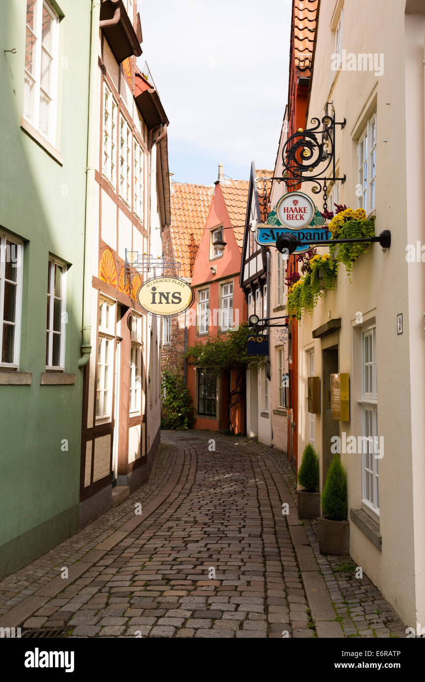 Schnoor Quarter, Bremen, Germany Stock Photo - Alamy