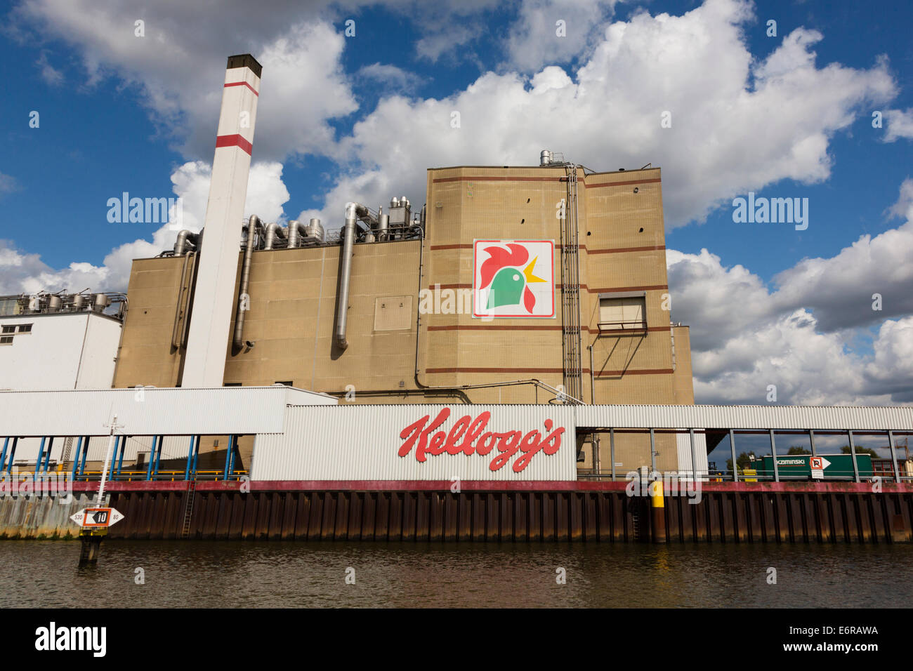 "Kellogs" factory on the River Wesser at Bremen, Germany Stock Photo ...