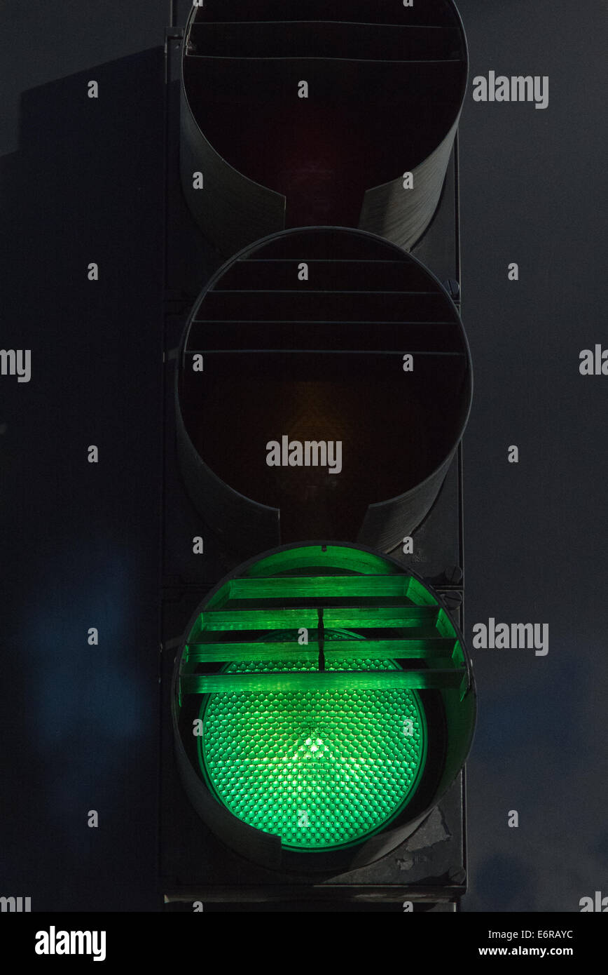 Green Traffic Light Stock Photo - Alamy