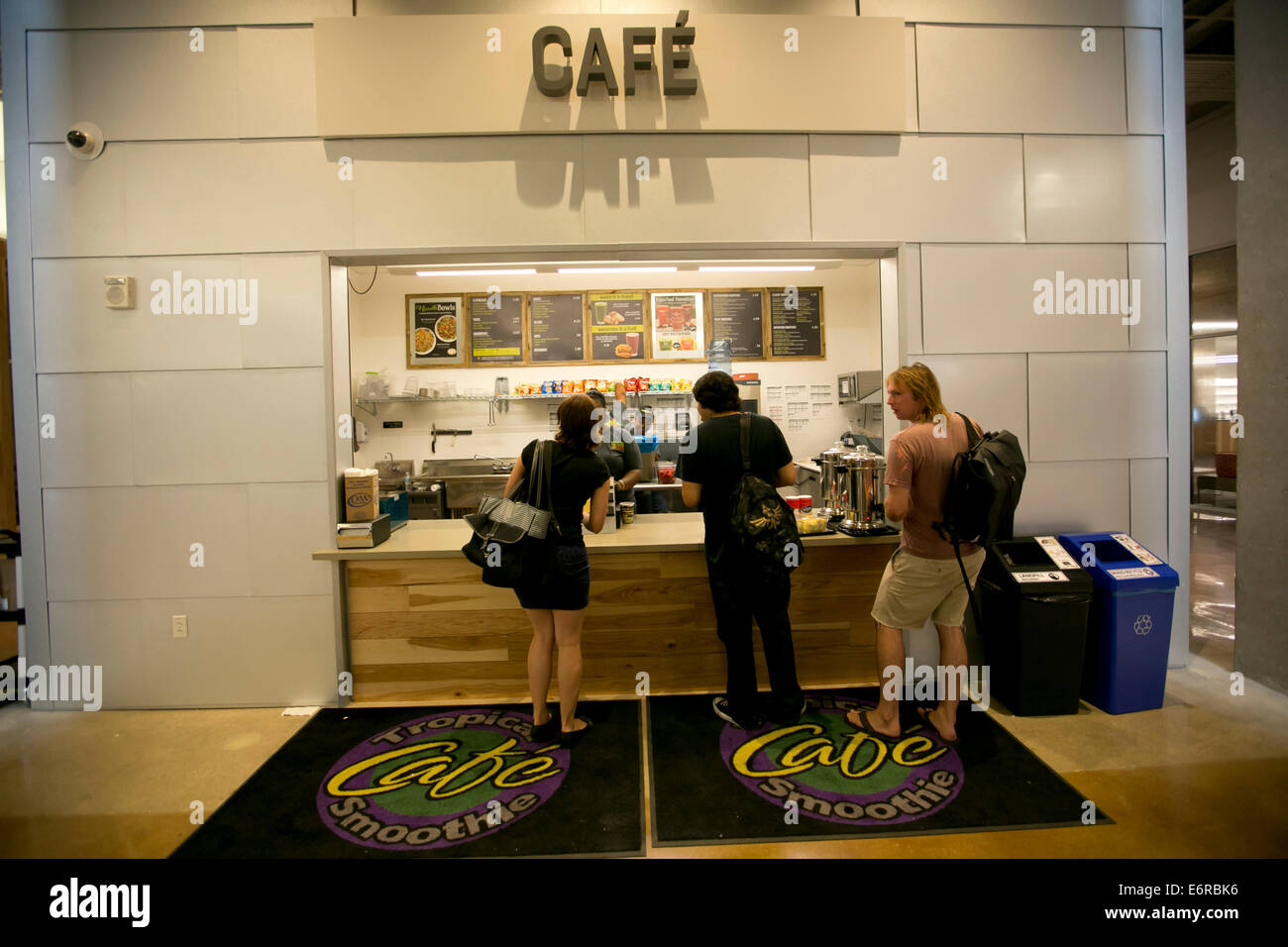 Cafe restaurant inside Austin Community College building where students ...