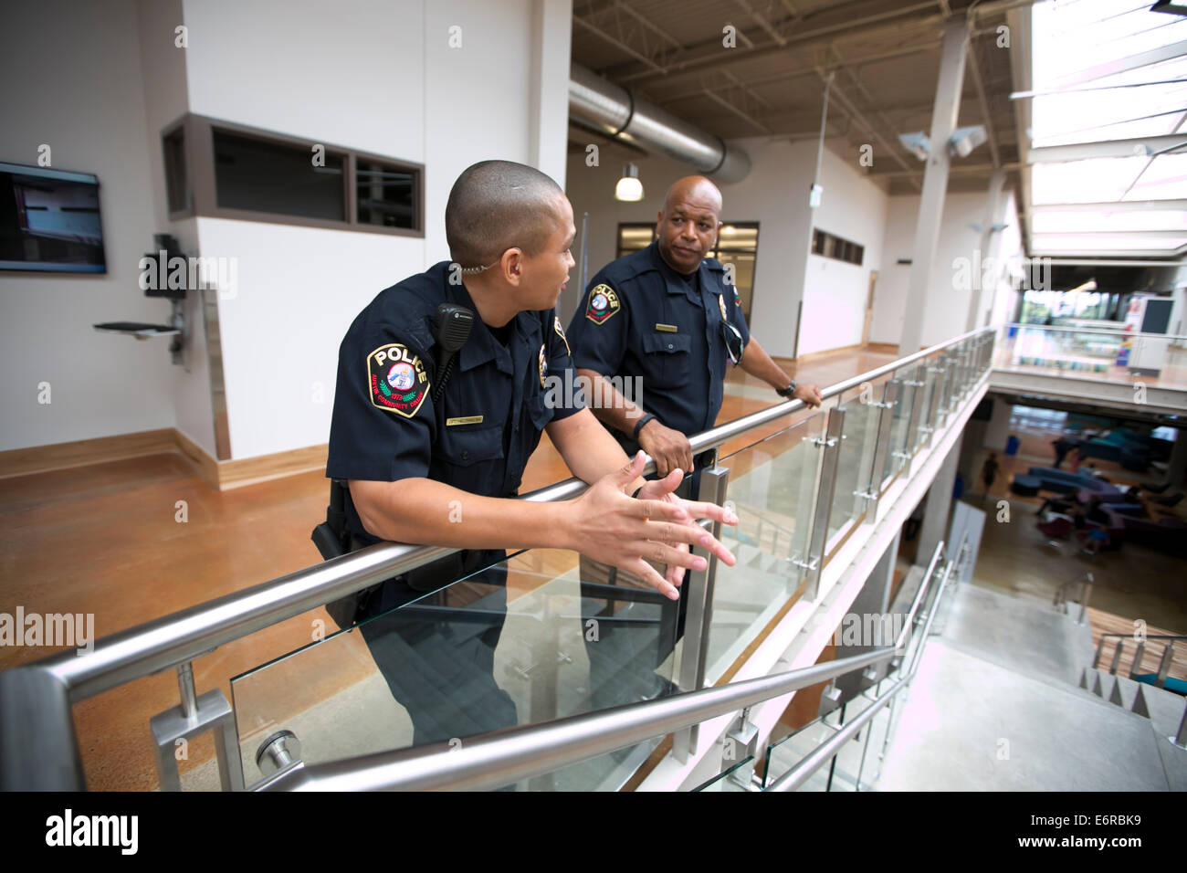Austin Community College police officer patrols hallways, speaks to ...