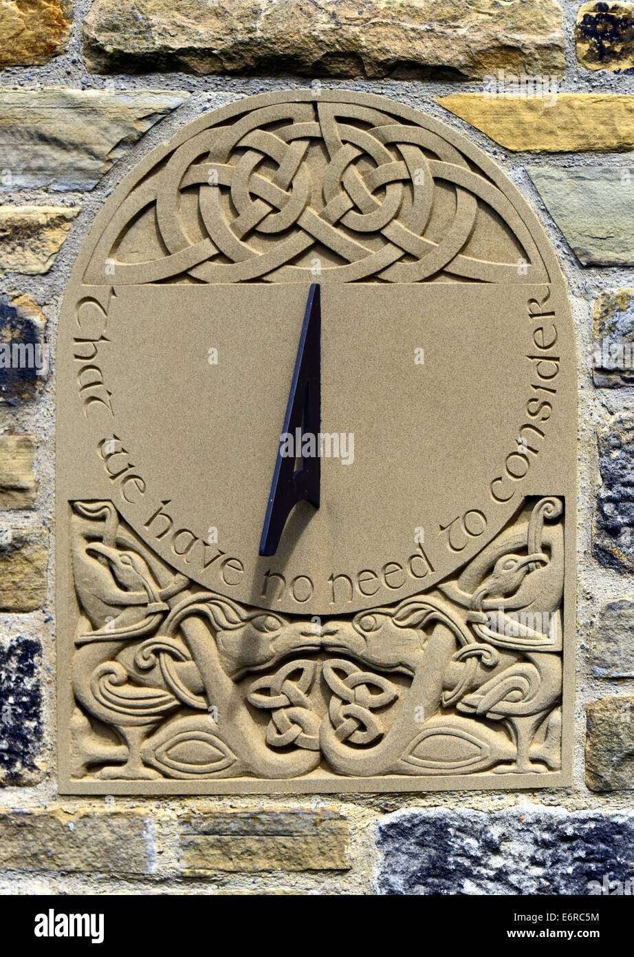 Sundial on Village Hall. Church of Saint Peter, Addingham, West ...