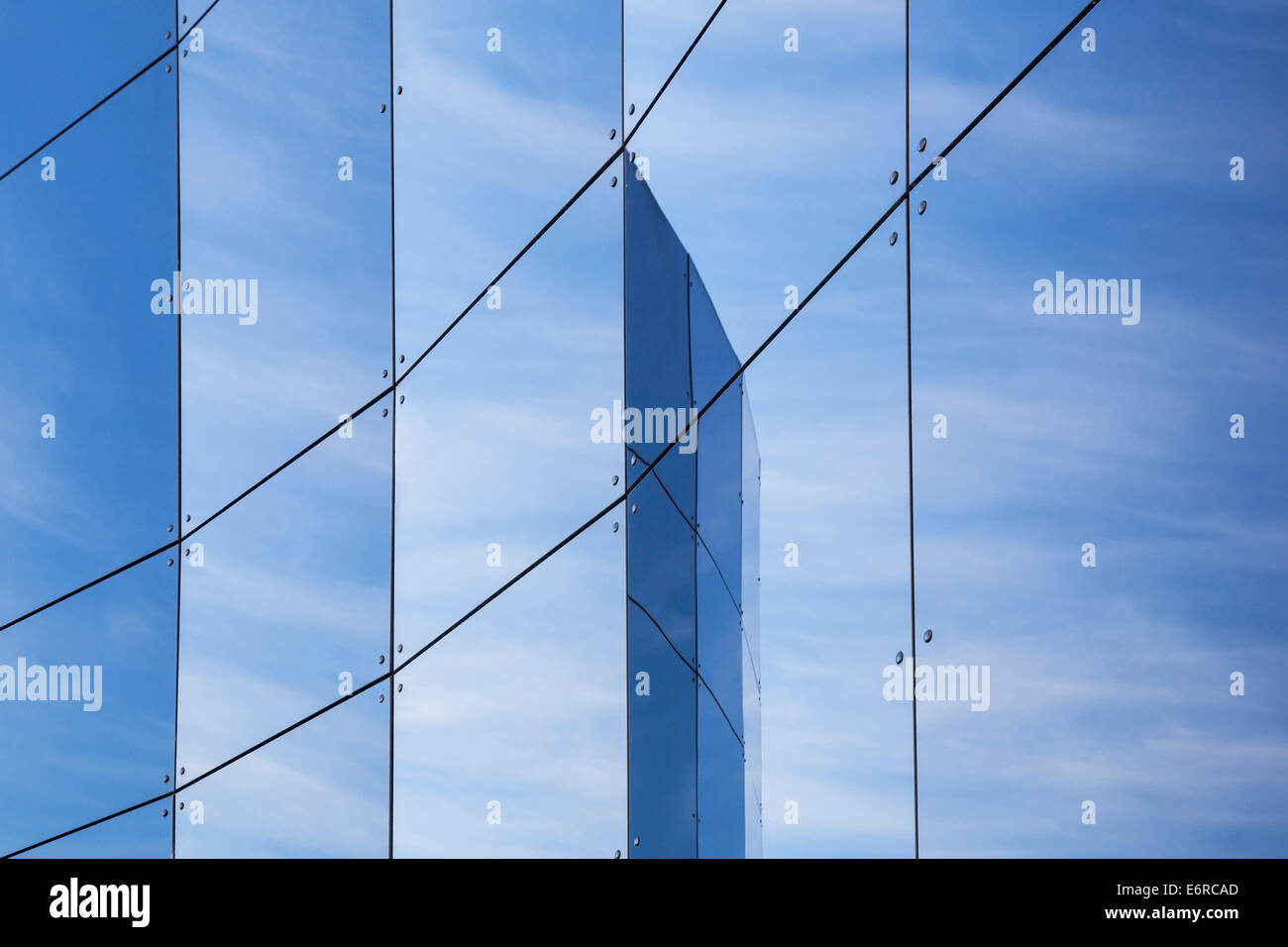 Built glass and modern commercial buildings with modern buildings hi ...