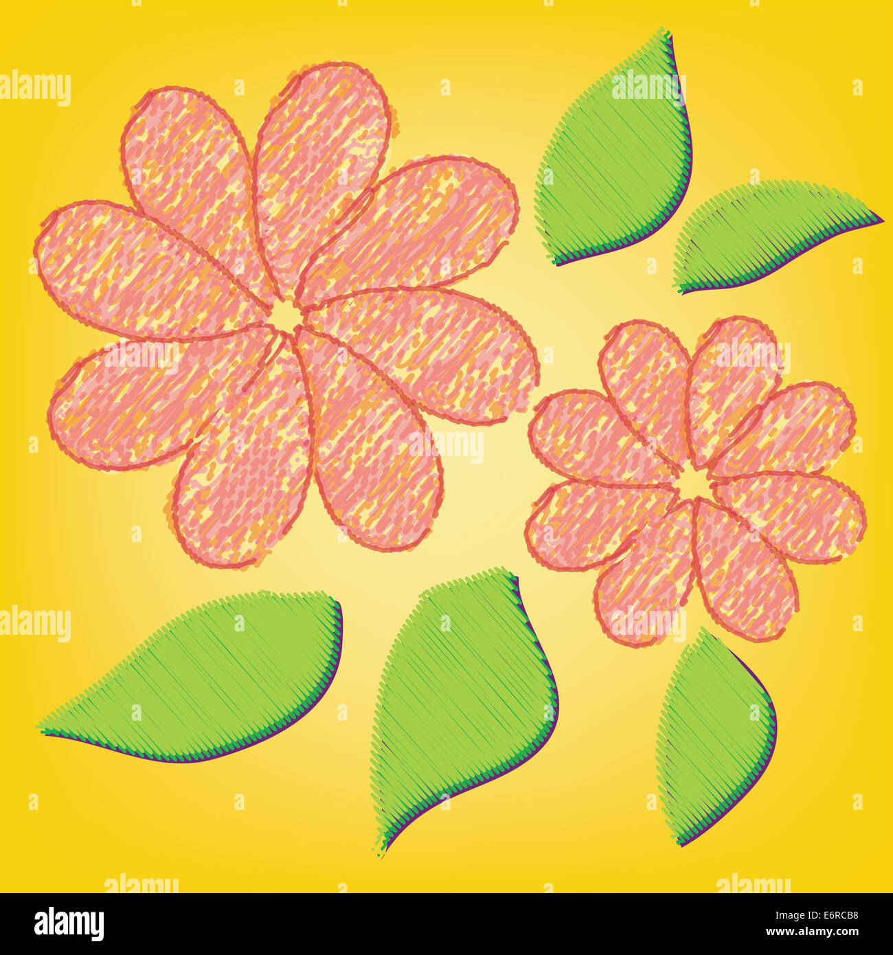 Colorful flower elements hi-res stock photography and images - Alamy