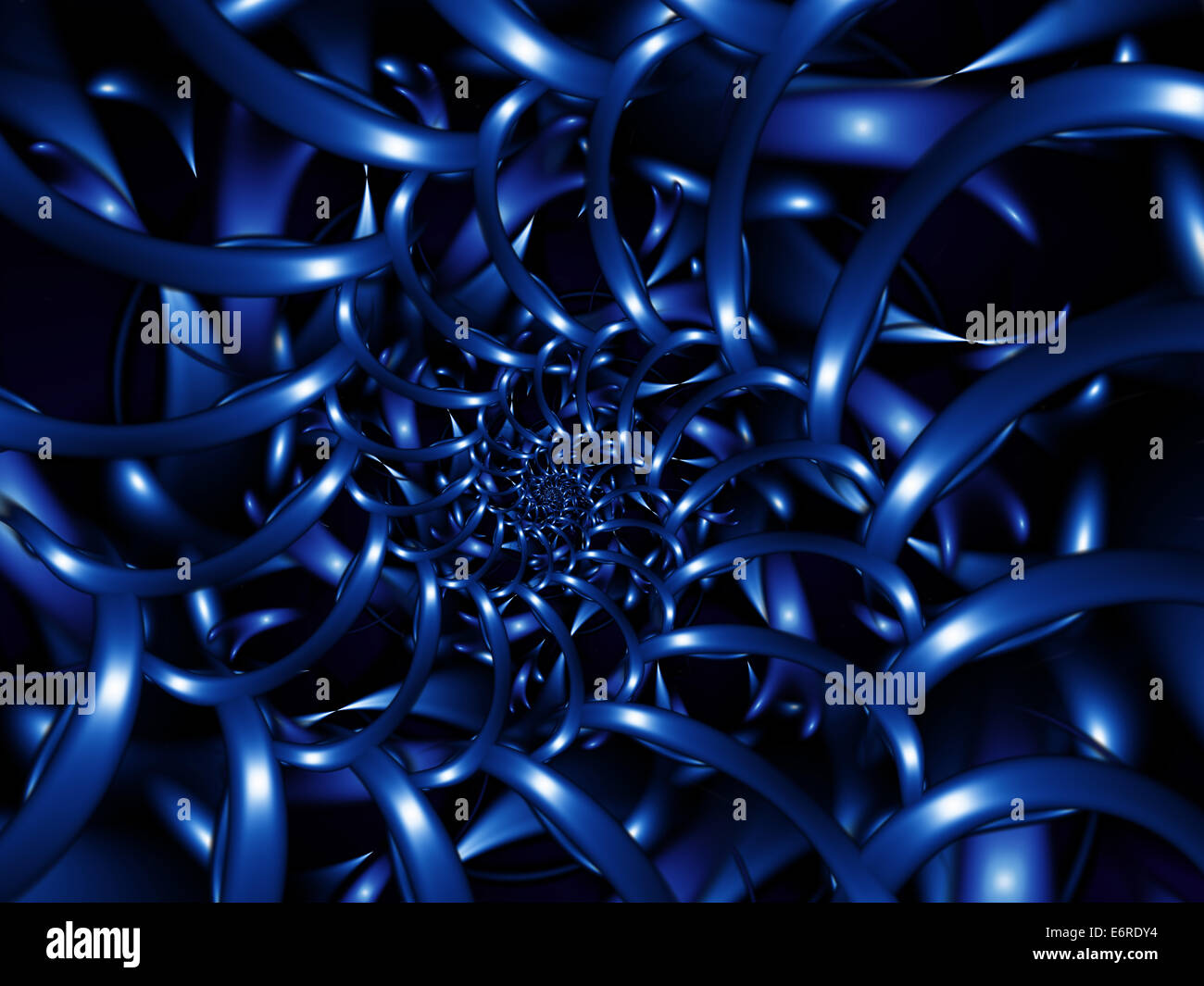 Digital Blue Spiral Art Background Stock Photo - Alamy