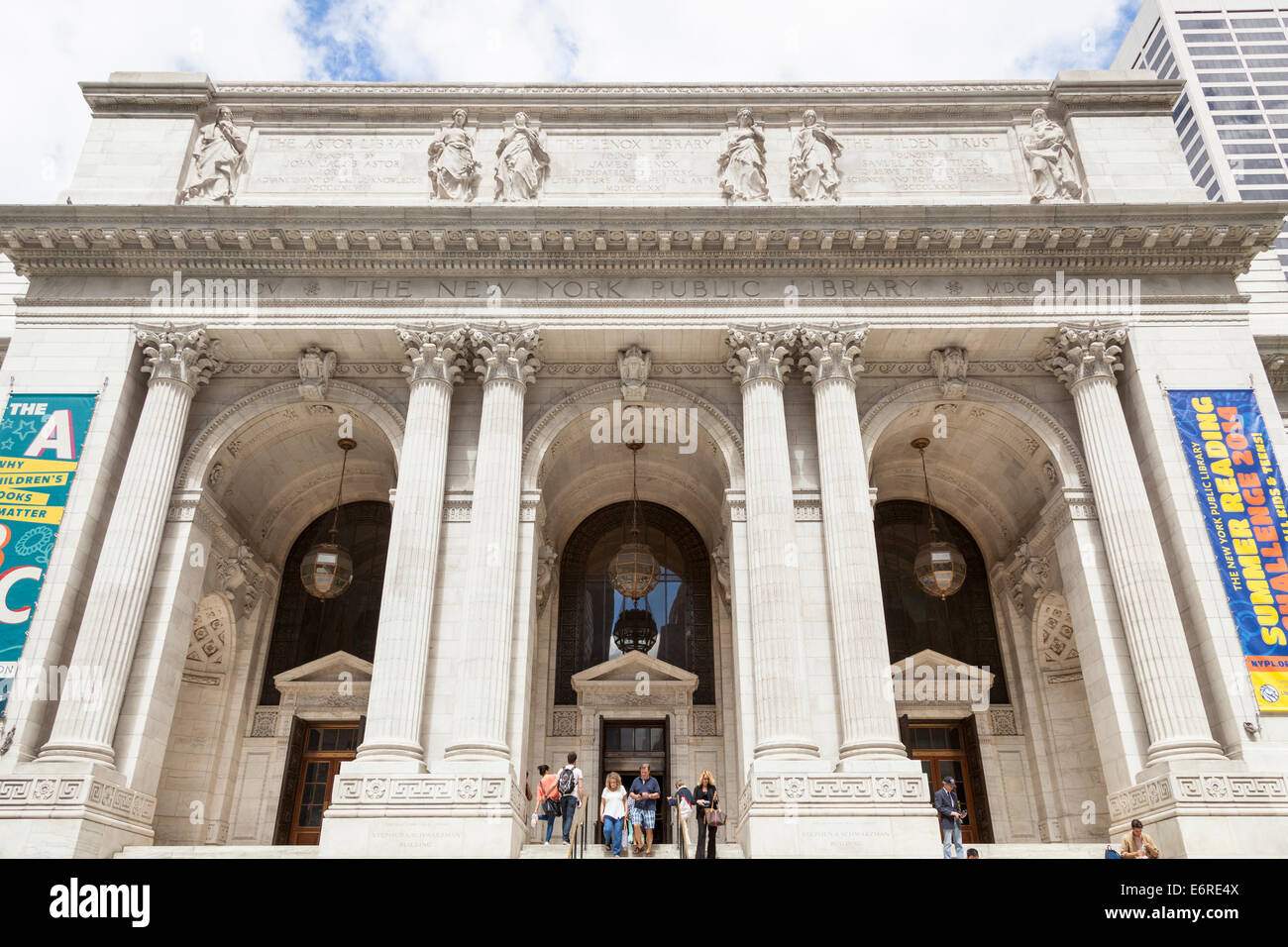 The New York Public Library, 5th Avenue, Manhattan, New York City, New ...