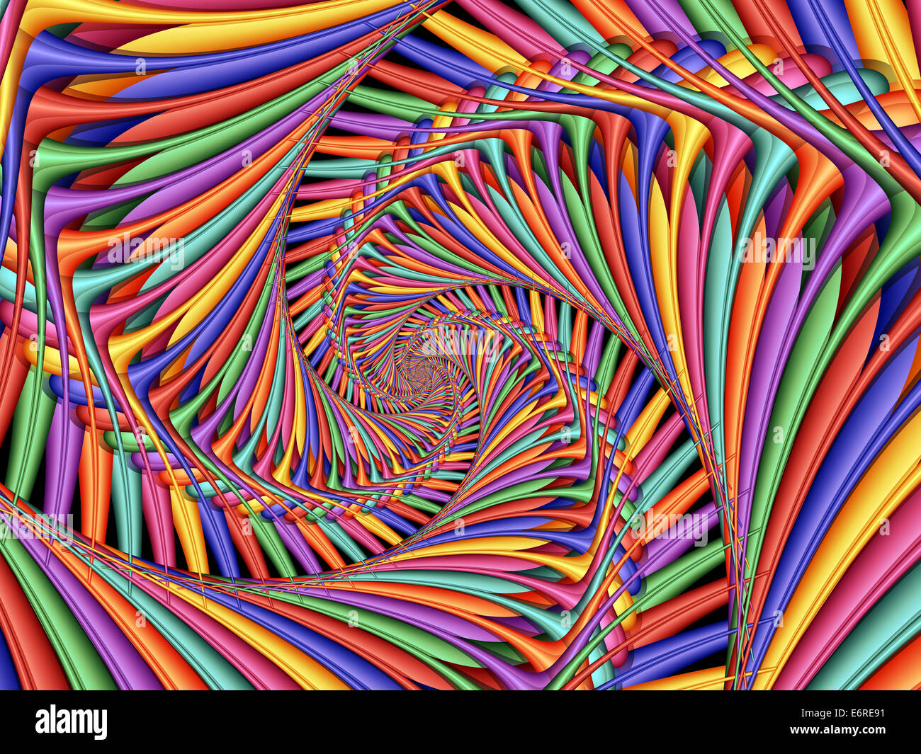 Beautiful psychedelic rainbow spiral hi-res stock photography and images - Alamy