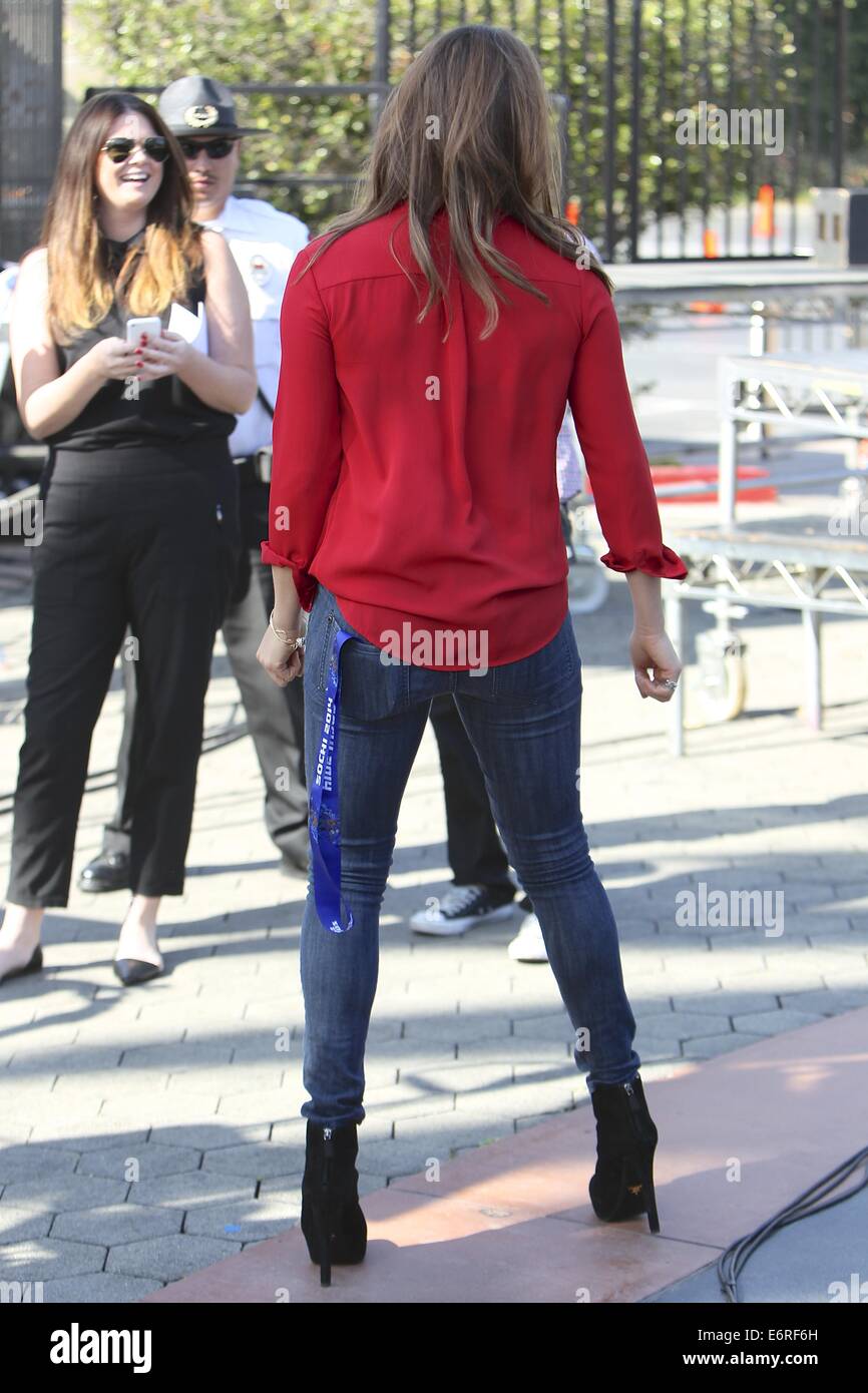Julia Mancuso seen at Universal Studios for an interview with Maria ...