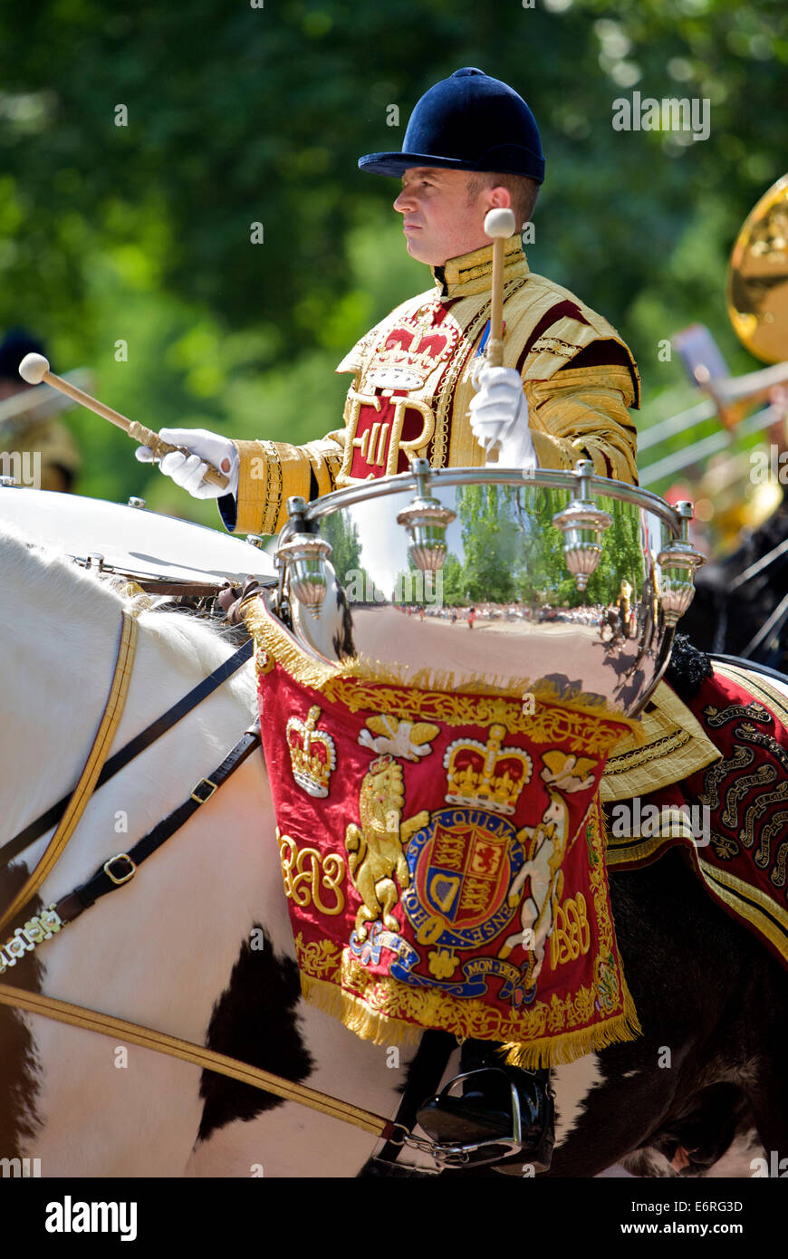 Trooping of the Color - Queen's Birthday in London - JUNE 17: British ...