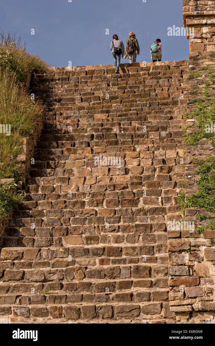 Archaeological site of monte alban in oaxaca oaxaca hi-res stock ...