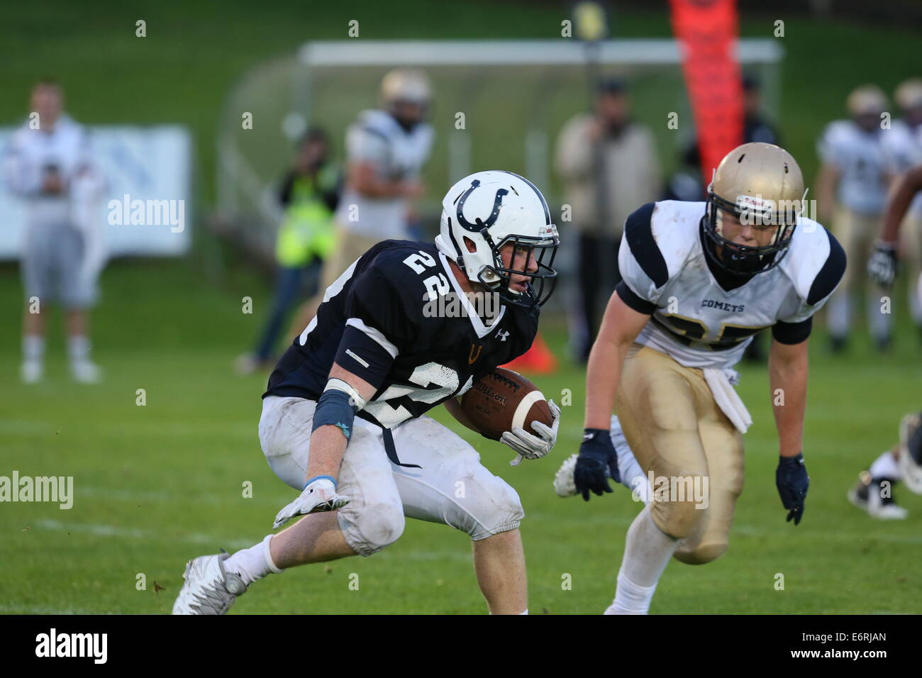Dublin, Ireland. 29th Aug, 2014. Cedar Cliff's Jordan Stiles in action ...