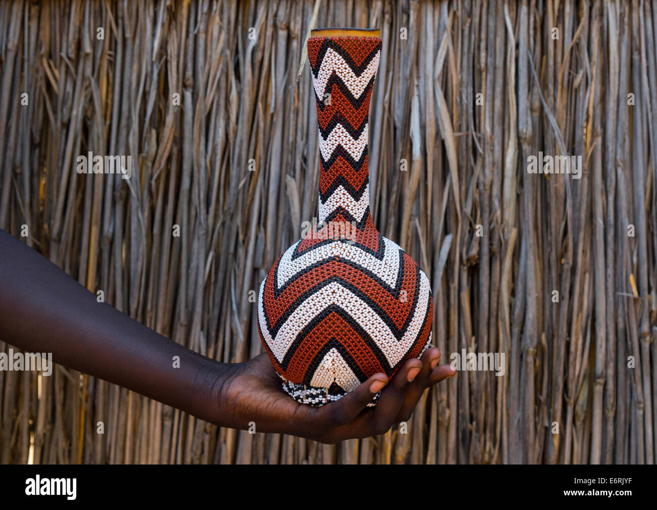 Anuak Tribe Decorated Coffee Pot, Gambela, Ethiopia Stock Photo - Alamy
