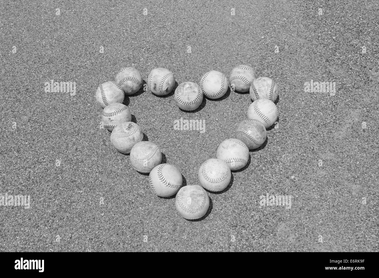 Softball Black And White Photography