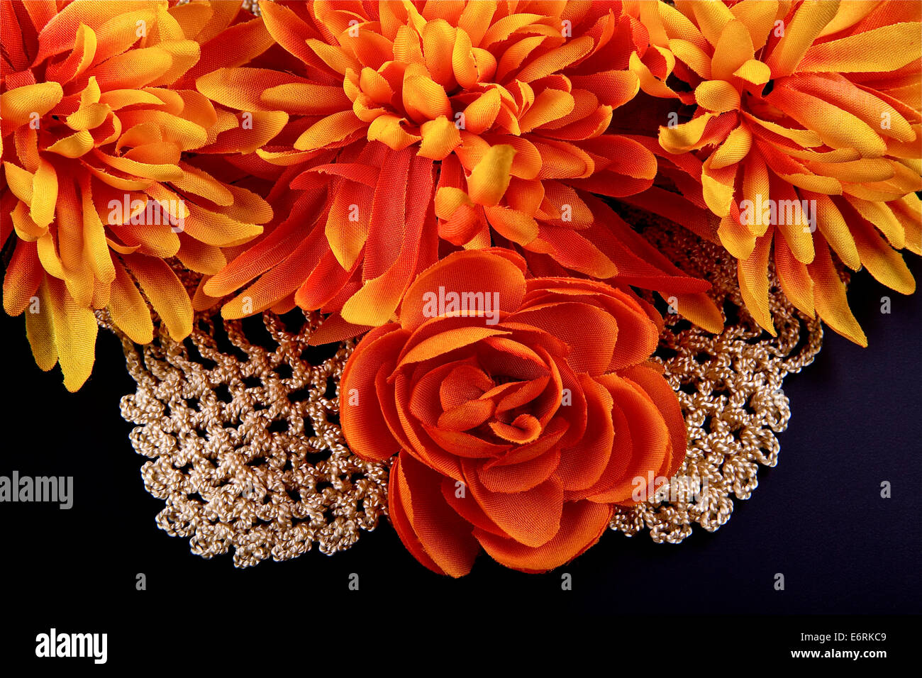 Cornucopia Thanksgiving decoration,black background Stock Photo - Alamy