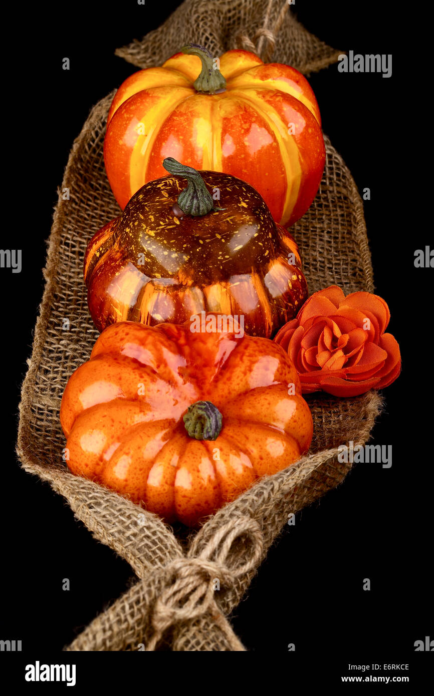 Cornucopia Thanksgiving decoration,black background Stock Photo - Alamy