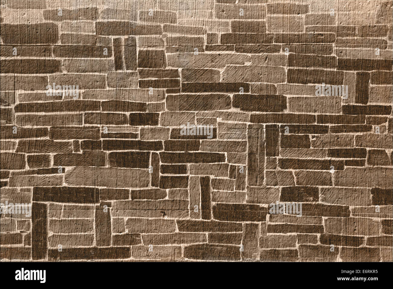 Brown brick abstract background Stock Photo - Alamy