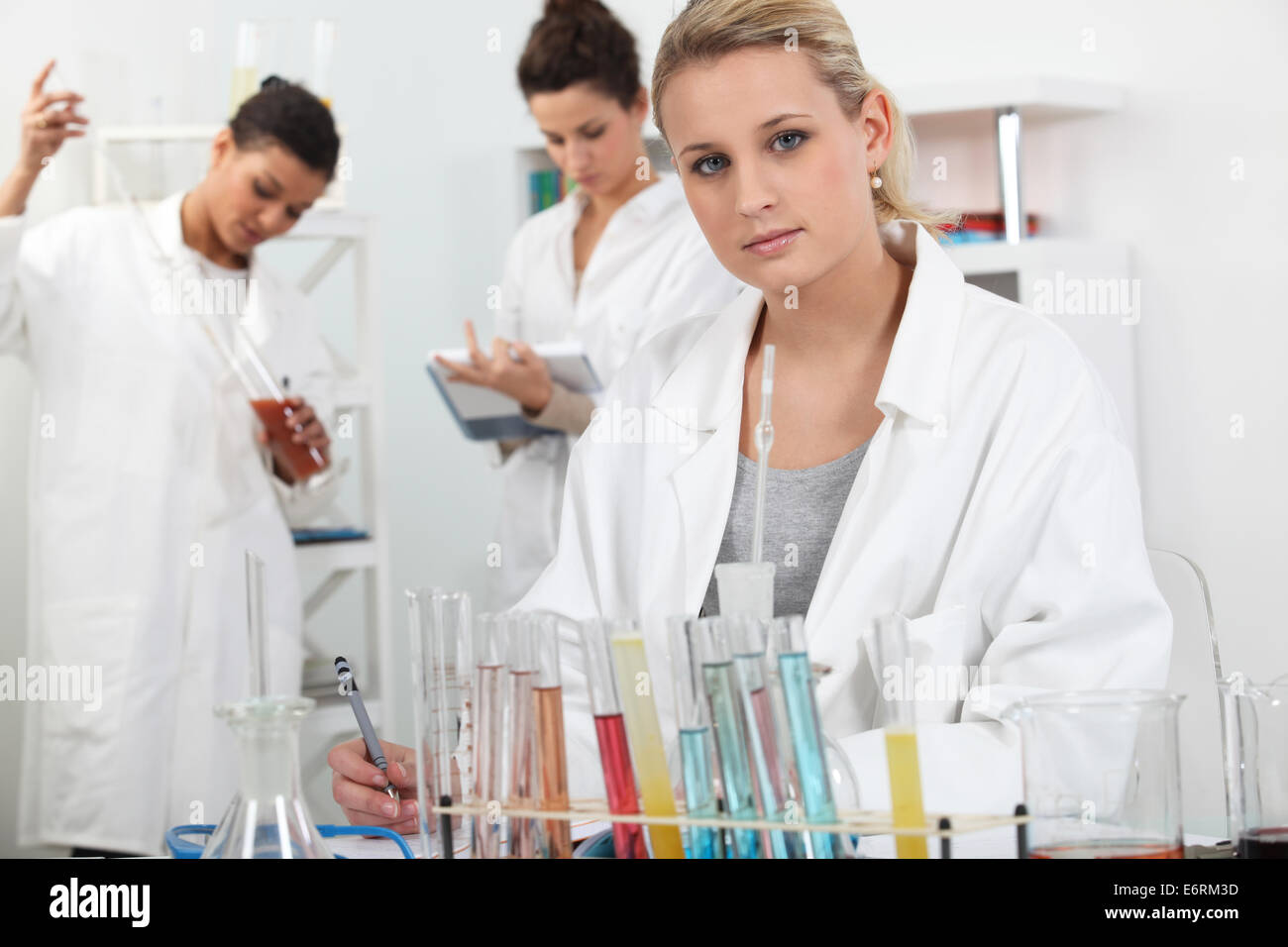 Blond female medical scientific researcher hi-res stock photography and ...
