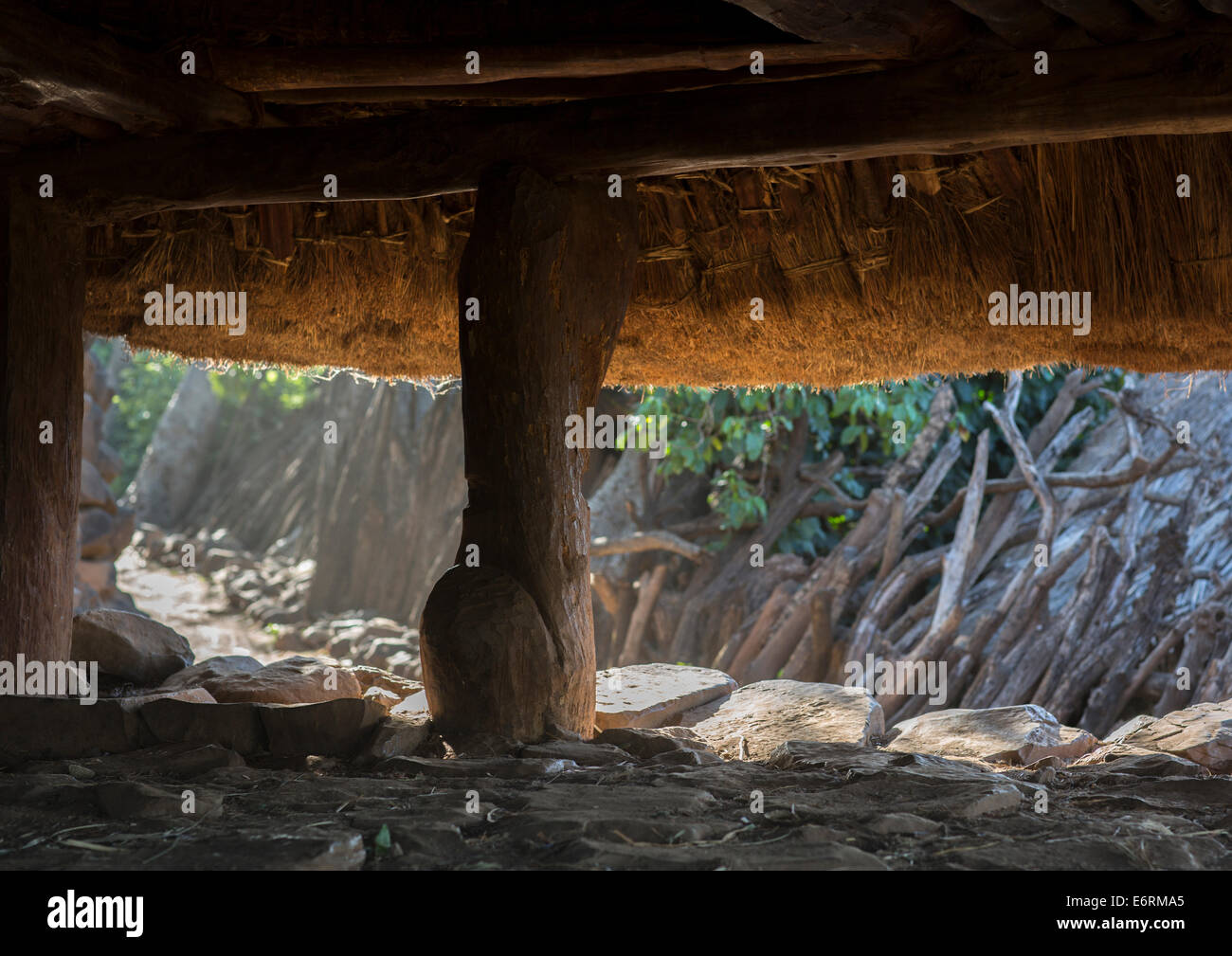 Mora, Common House For Men, Konso Tribe, Omo Valley, Ethiopia Stock ...