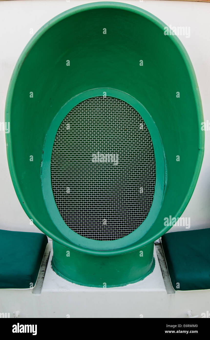 A green air intake grid on a ferry boat Stock Photo - Alamy