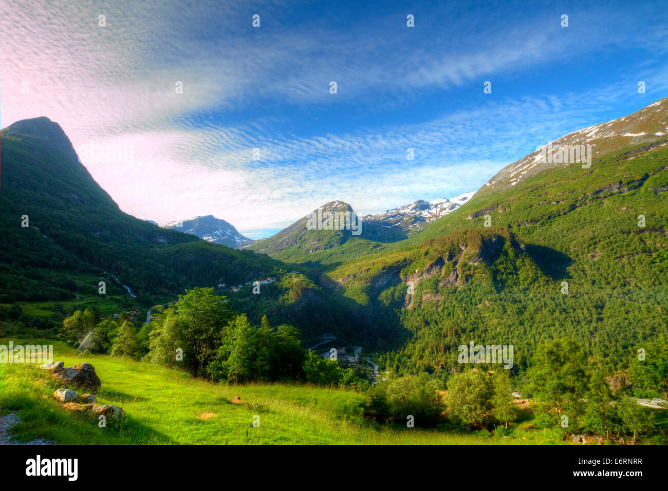scenic landscapes of the northern Norwegian fjords Stock Photo - Alamy