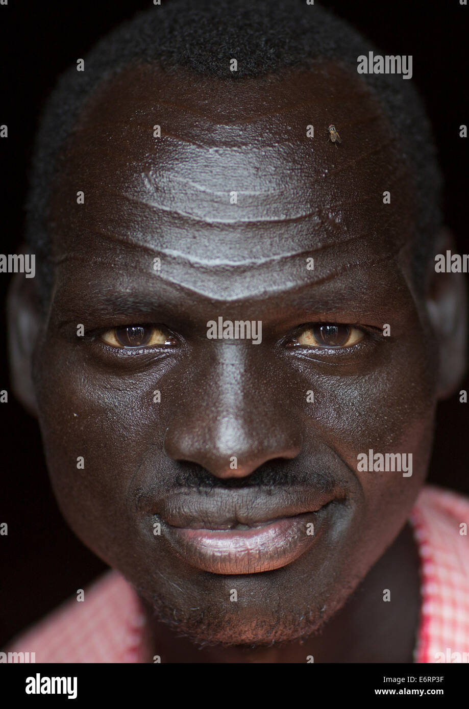 Mr Riang Wan, Nuer Tribe Man With Gaar Facial Markings, Gambela ...