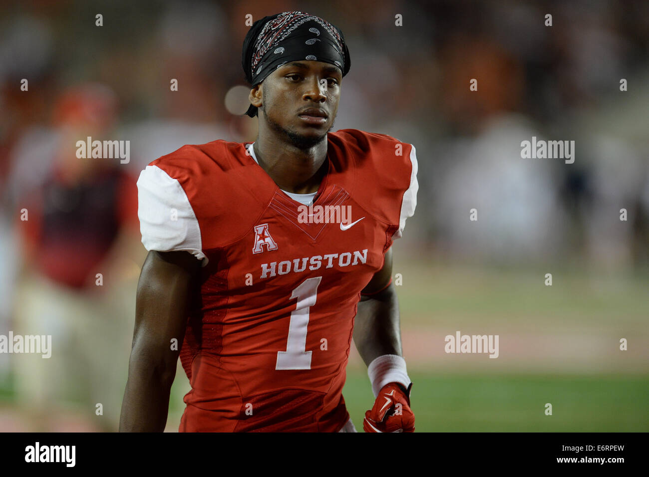 Houston, Texas, USA. 29th Aug, 2014. University of Houston Cougars wide ...