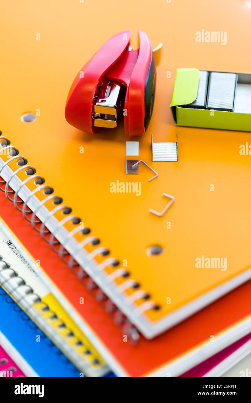 New school supplies ready for new school year Stock Photo - Alamy
