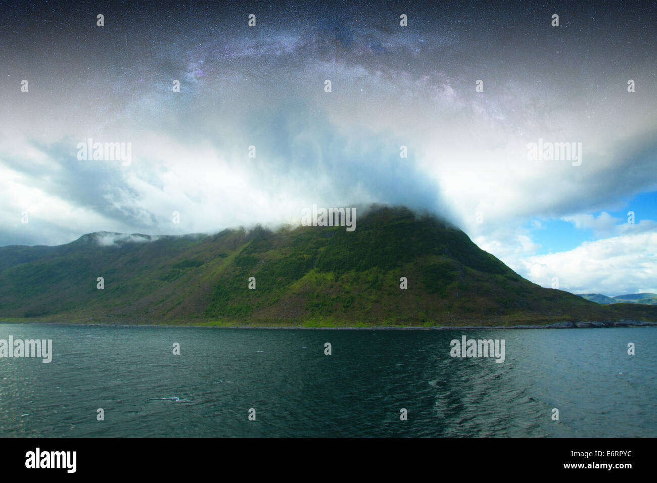 Night fjord in the most beautiful place on Earth Stock Photo - Alamy