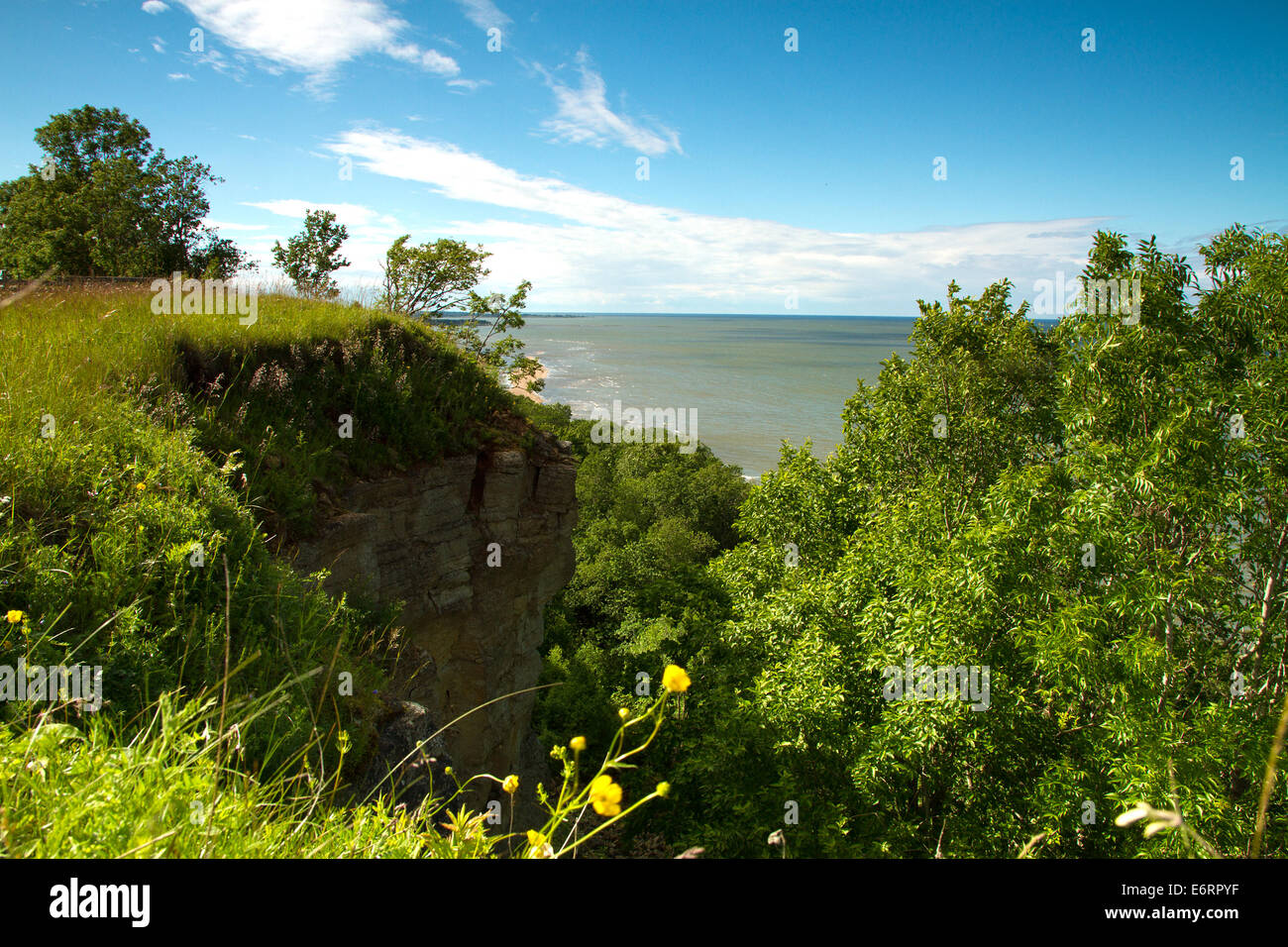 cliff above the sea. scenic spots in nature Stock Photo - Alamy