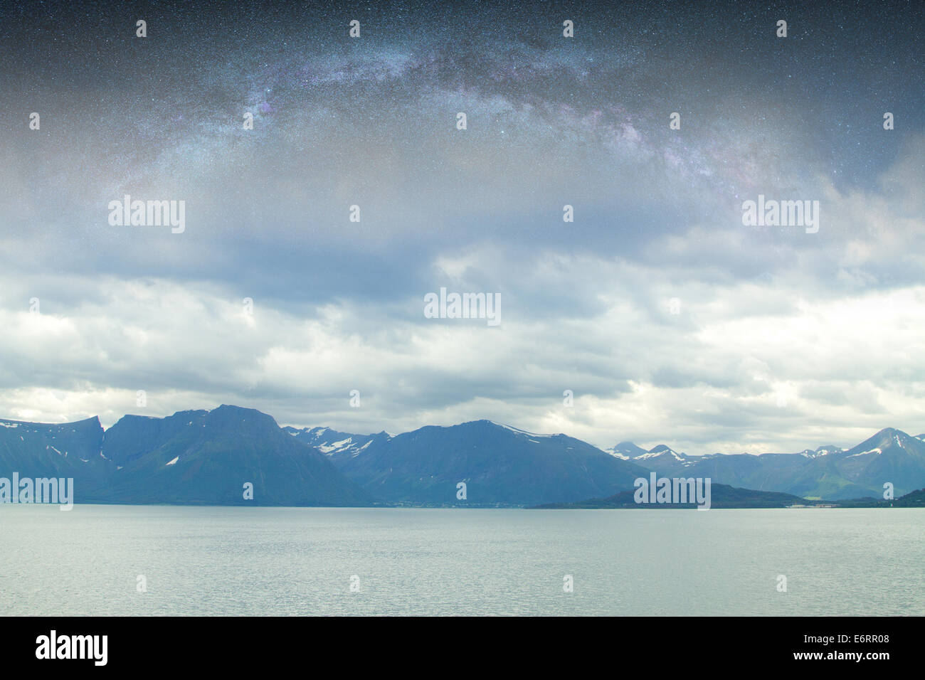 Night fjord in the most beautiful place on Earth Stock Photo - Alamy