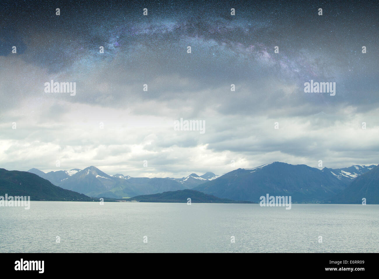 Night fjord in the most beautiful place on Earth Stock Photo - Alamy
