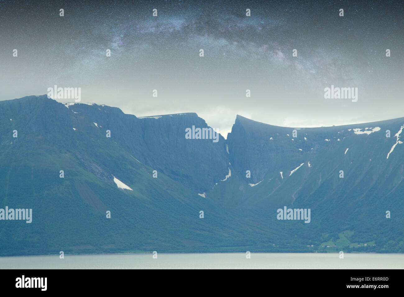 Night fjord in the most beautiful place on Earth Stock Photo - Alamy