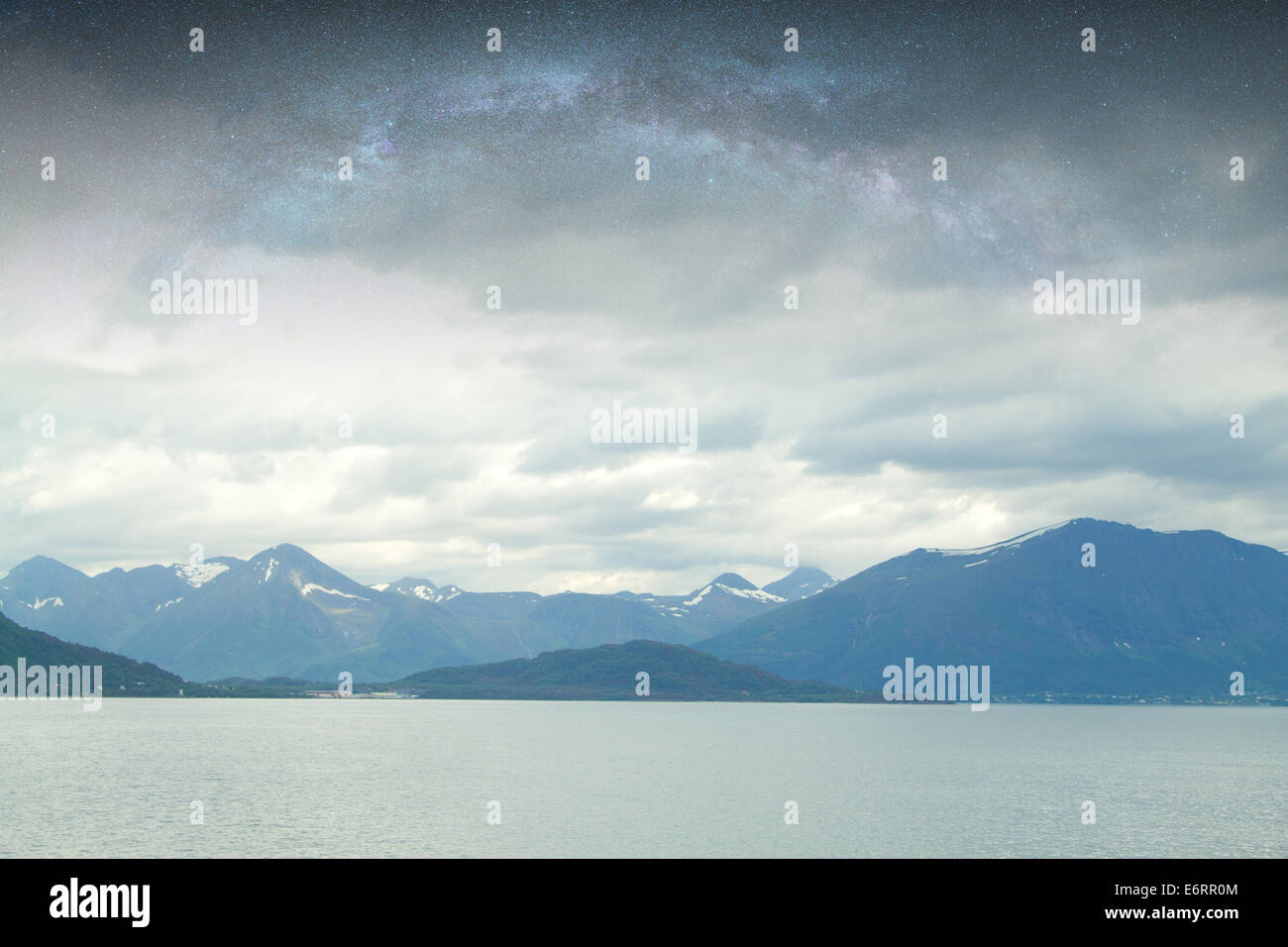 Night fjord in the most beautiful place on Earth Stock Photo - Alamy