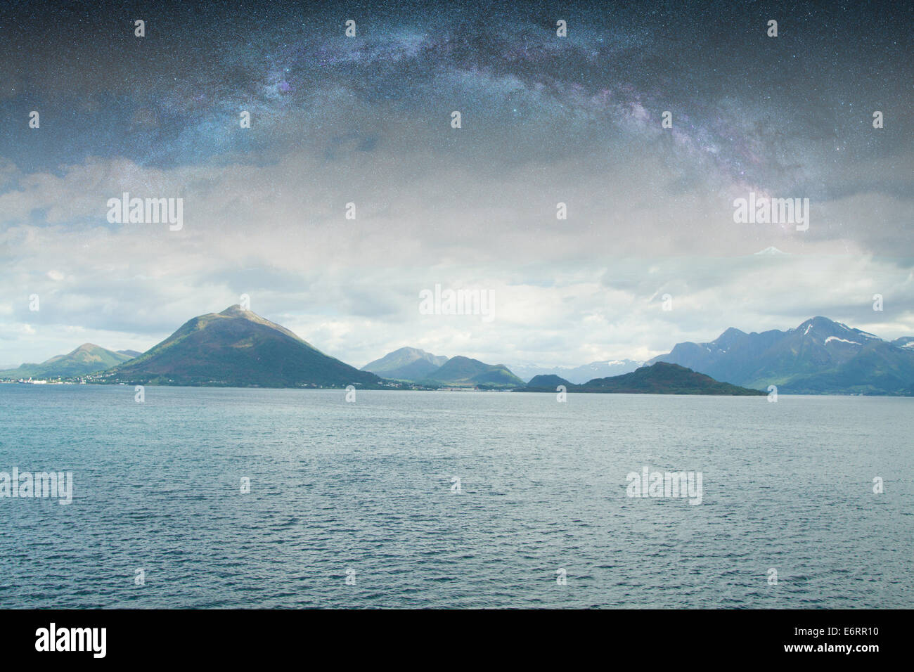 Night fjord in the most beautiful place on Earth Stock Photo - Alamy